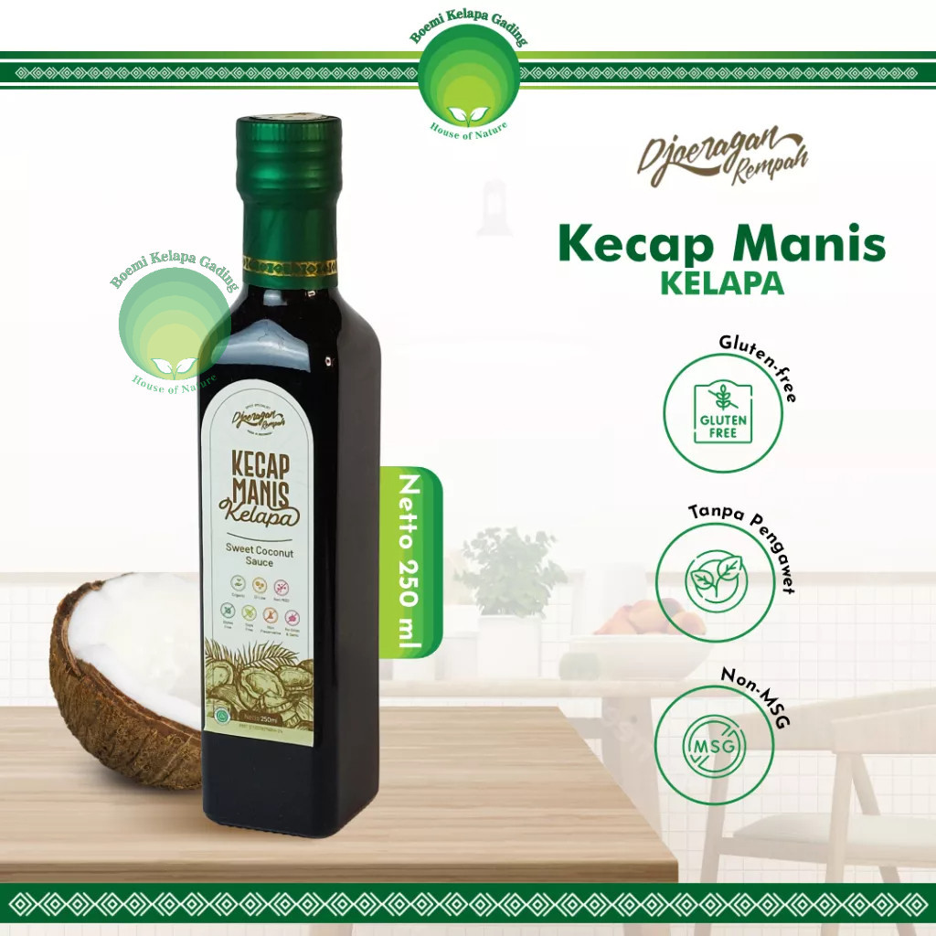 Jual Kecap Manis Premium Kelapa Asli Coconut Sweet 250 Ml Pemanis ...