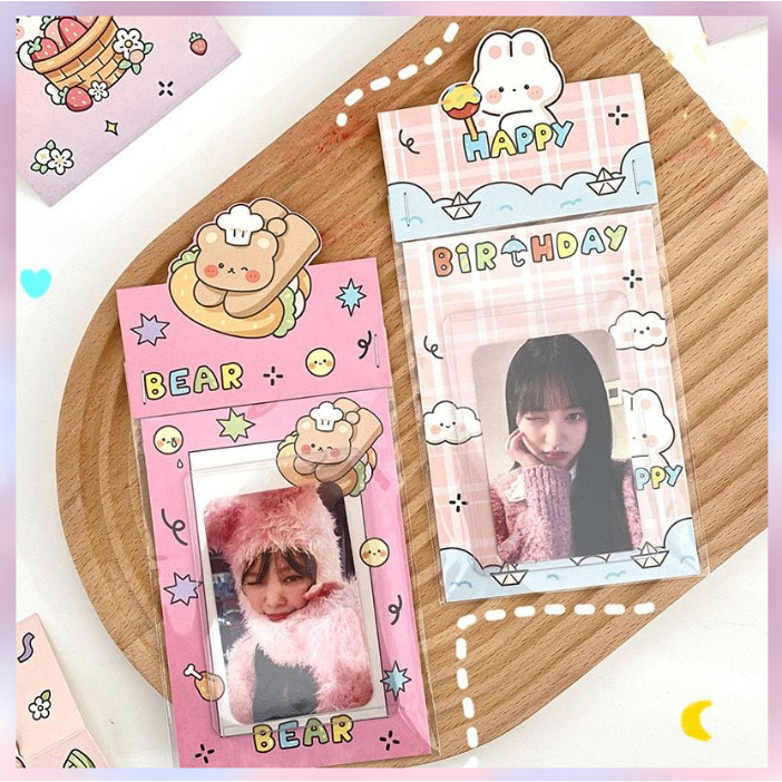 Jual (3PCS) Alas Plastik Packing Photocard KPOP Koleksi Alas Pack Kartu ...