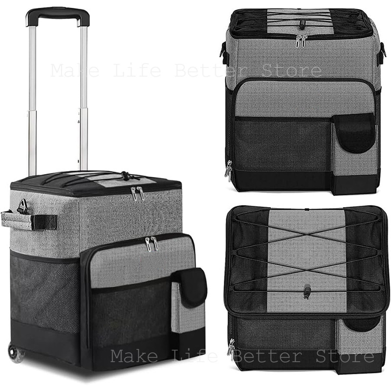 Jual Ice Box Outdoor Thermal Cooler Box with Trolley Wheels Camping ...