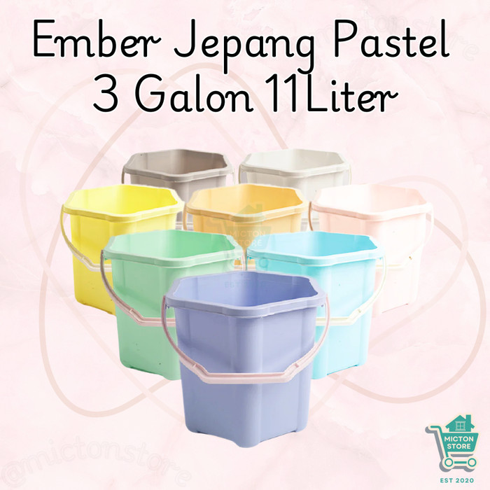 Jual MICTON Ember Jepang 3 Galon 11.36L Pastel Premium Ember Anti Bocor ...