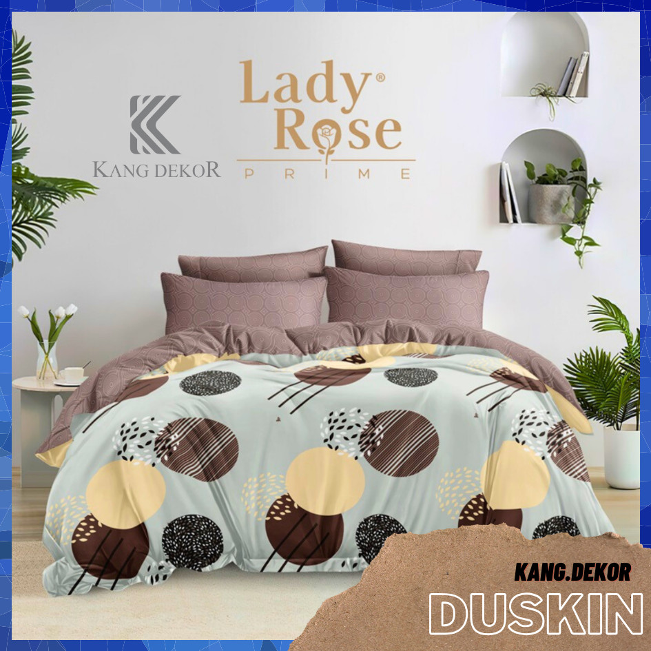 Jual Bedcover Set King Lady Rose Prime Duskin 180x200 Tinggi 30 Tebal Motif Terbaru Lembut Bed ...