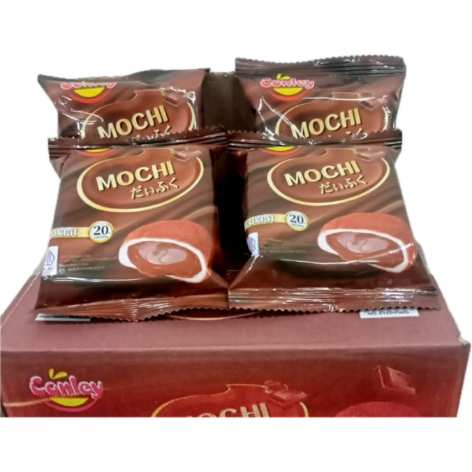 Jual CONLEY MOCHI COKLAT COKELAT KHAS JEPANG CEMILAN ANAK SNACK KENYAL ...