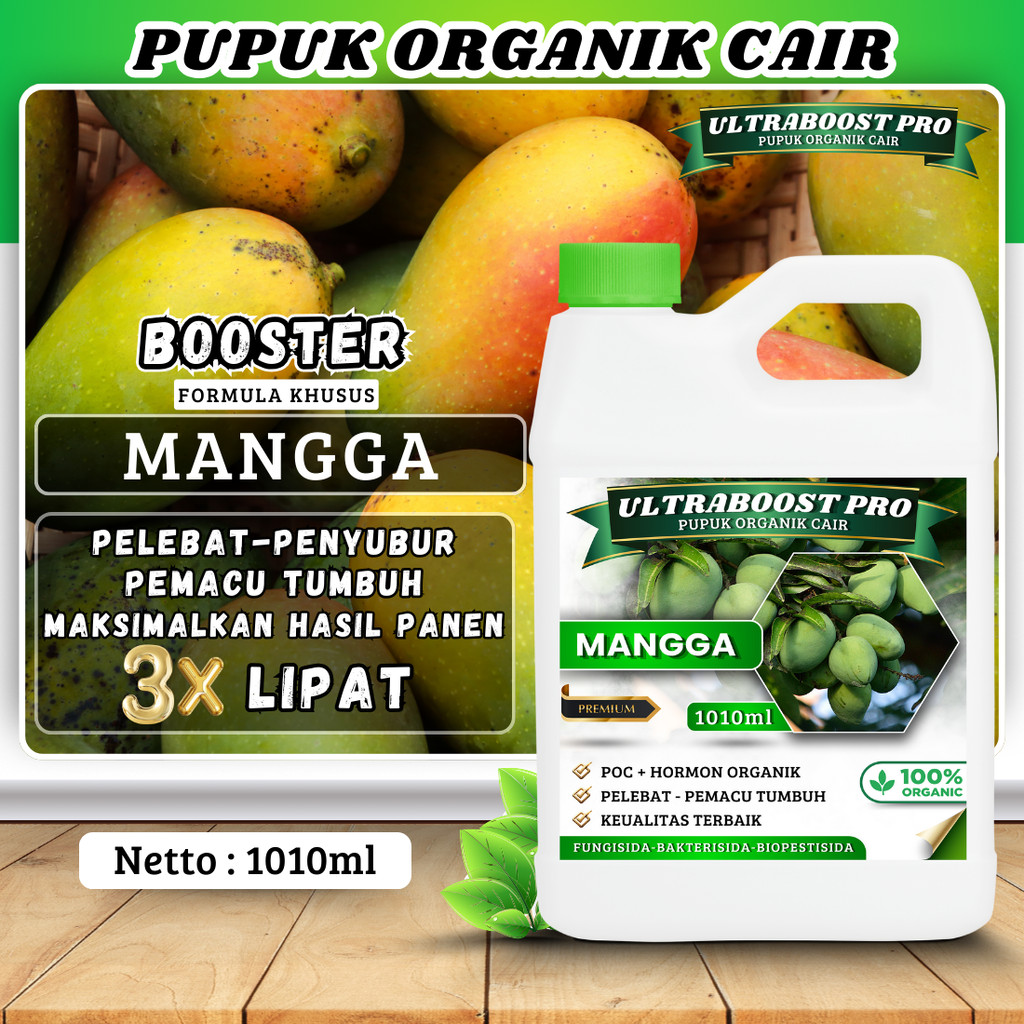 Jual Pupuk Organik Cair UltraBoost Pro Khusus Tanaman MANGGA - Nutrisi Lengkap untuk Hasil Panen ...