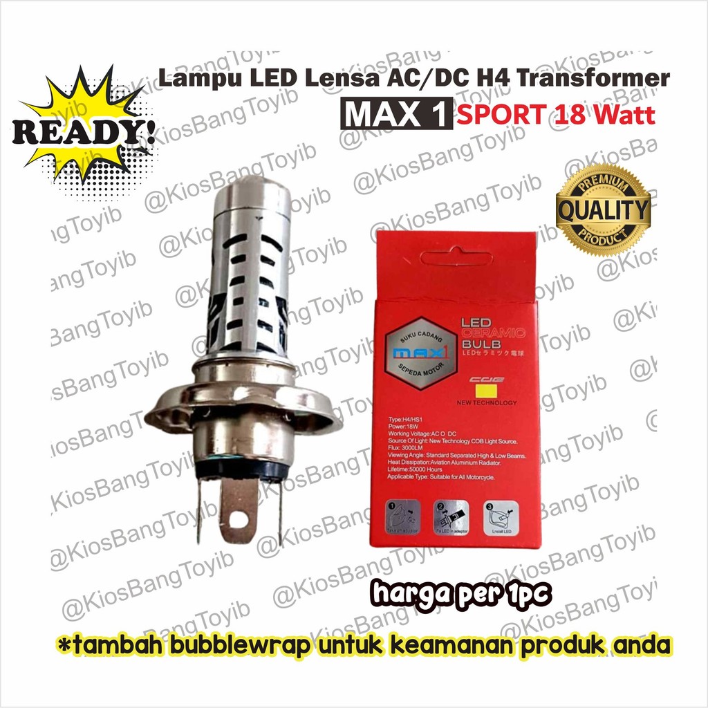 Jual Bohlam Lampu Depan Motor Vixion CBR 150 Ninja Thunder LED Laser ...