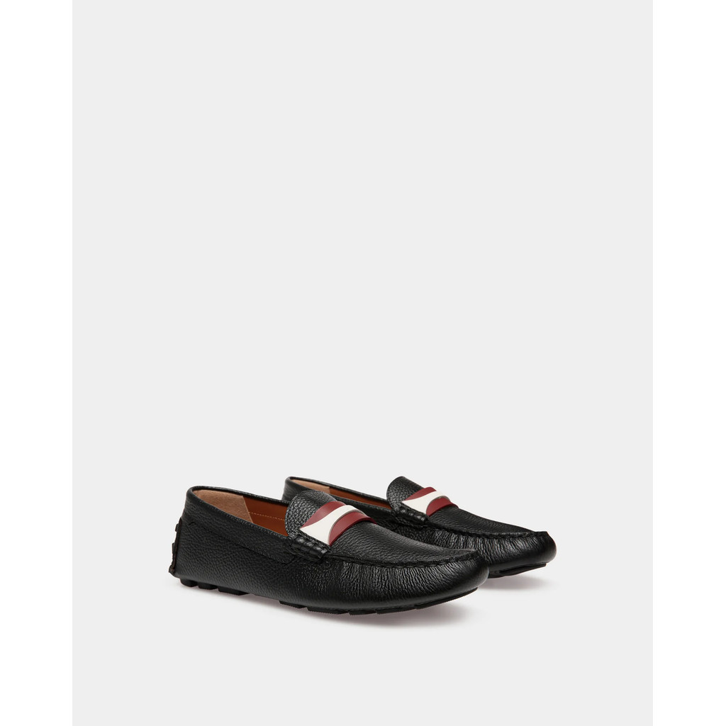 Jual Bally Sepatu Kerbs Leather Driver Loafers - Black | Shopee Indonesia