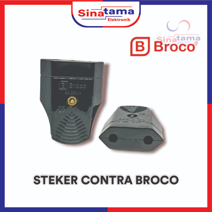 Jual Kontra Steker Female Gepeng Broco Sambungan Kabel SinatamaGamping ...