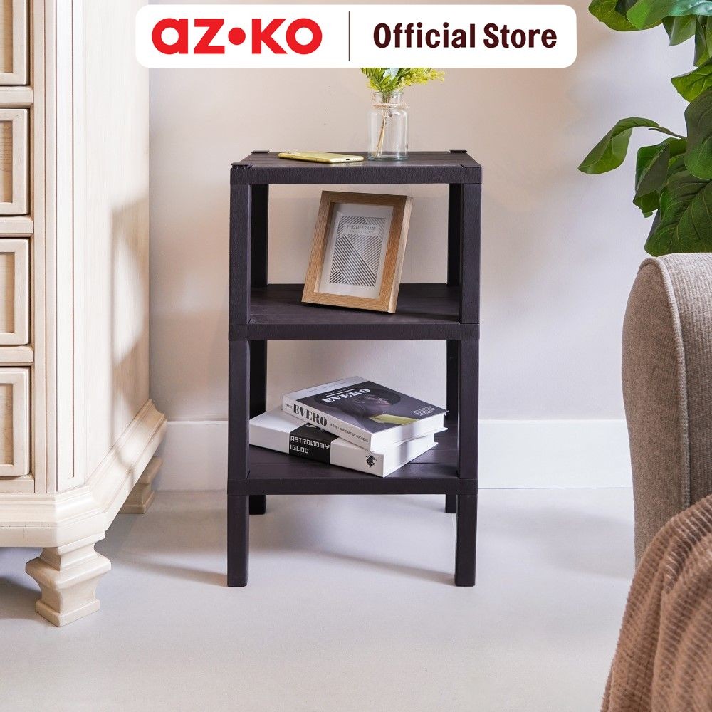 Jual AZKO Tatay Rak 3 Tingkat Lombok - Cokelat Organizer Serbaguna ...
