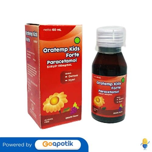 Jual Oratemp Kids Forte 160 Mg/5 Ml Syrup 60 Ml | Shopee Indonesia