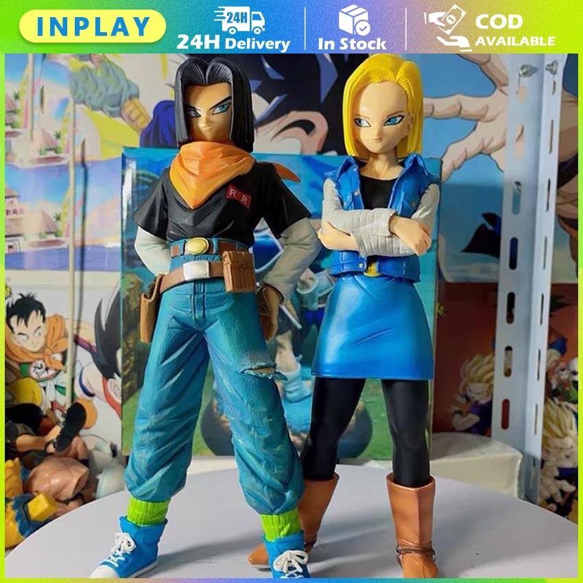 Jual 24cm Action Figure Dragon Ball Android 17 &18 Rambut Kuning ...