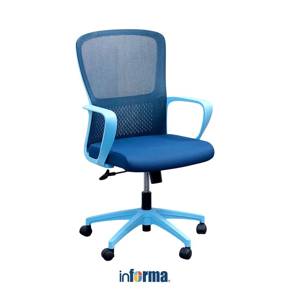 Jual Informa G Spencer Kursi Kantor Sandaran Rendah - Biru Tempat Duduk ...