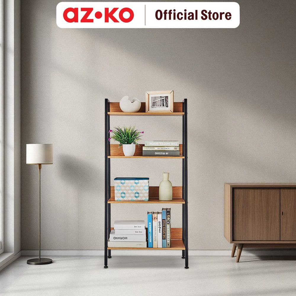 Jual AZKO Masterspace Rak Buku 4 Tingkat - Hitam Bookshelf Books ...