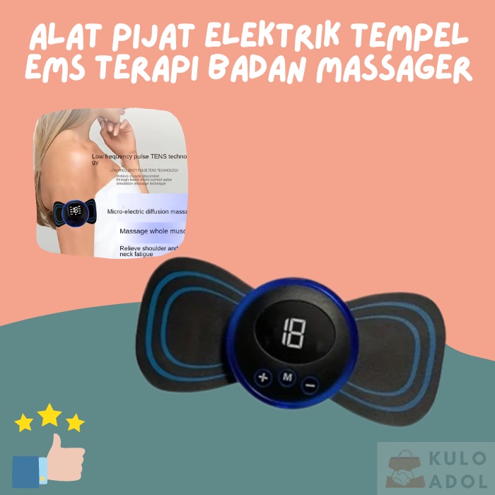 Jual Alat Pijat Elektrik Listrik Tempel EMS Terapi Leher Massager ...
