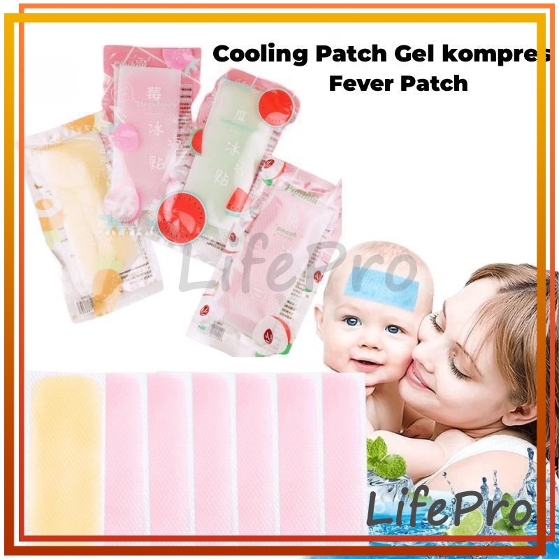 Jual Lifepro 2PCS Gel Kompres Demam / Cooling Gel Fever Patch / Kompres ...