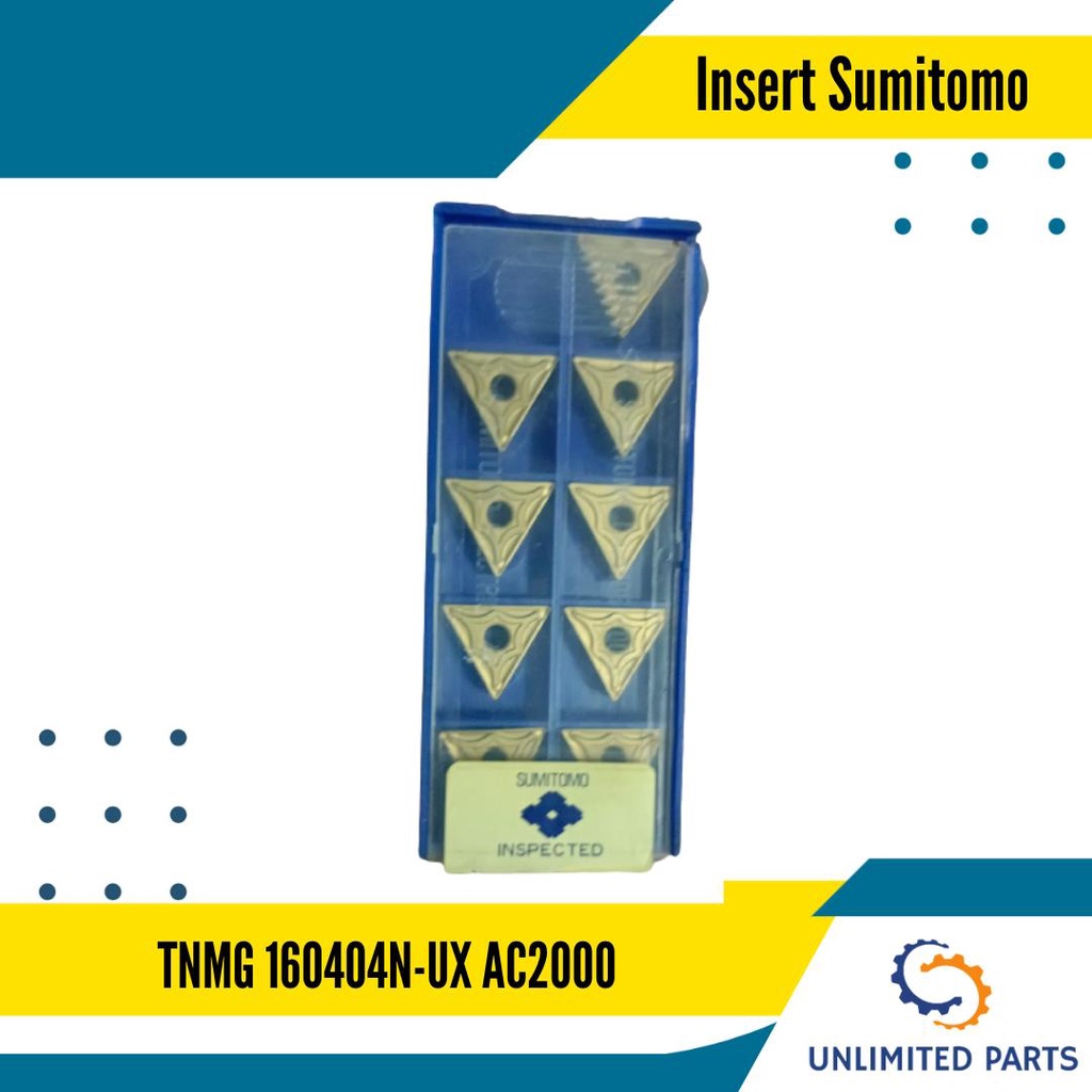 Jual Insert Milling Sumitomo Original TNMG 160404 N-UX AC2000 Insert ...