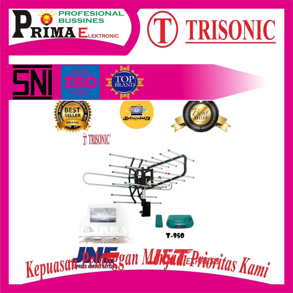 Jual IBL Boster Antena TV Remot indor outdor digital LED booster tv ...