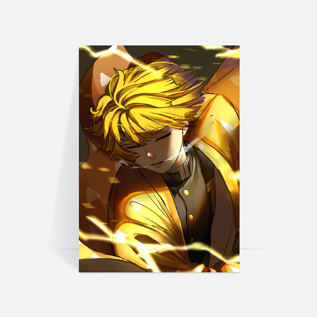 Jual Small Poster Zenitsu demon slayer | Shopee Indonesia