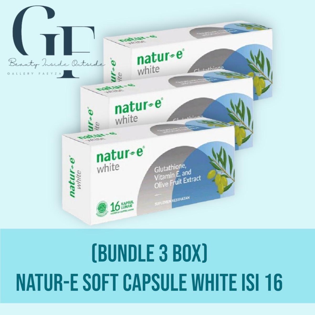 Jual (Bundle 3 box) Natur-e Soft Capsule White isi 16 | Shopee Indonesia