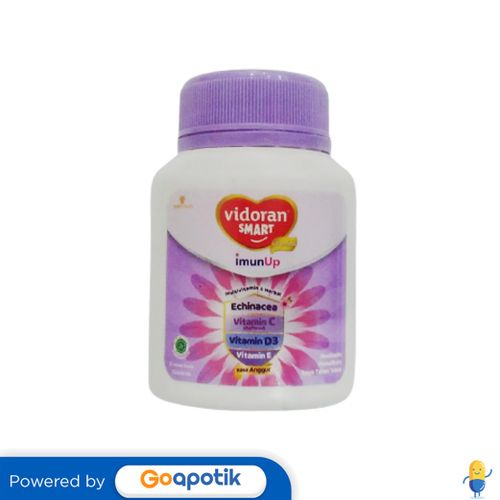 Jual Vidoran Smart Imunup Rasa Anggur Botol 25 Tablet | Shopee Indonesia