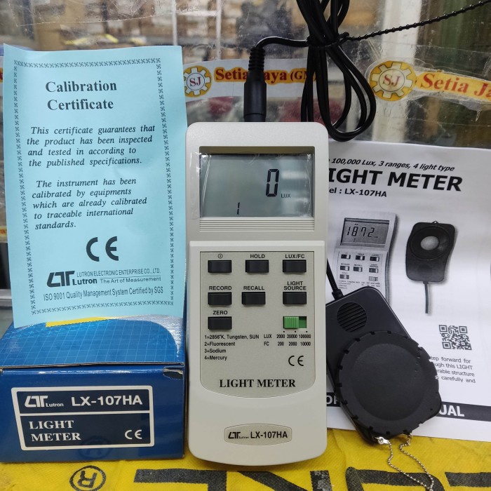 Jual LUTRON LX-107HA Digital Lux Meter sd 100.000 Lux | Shopee Indonesia