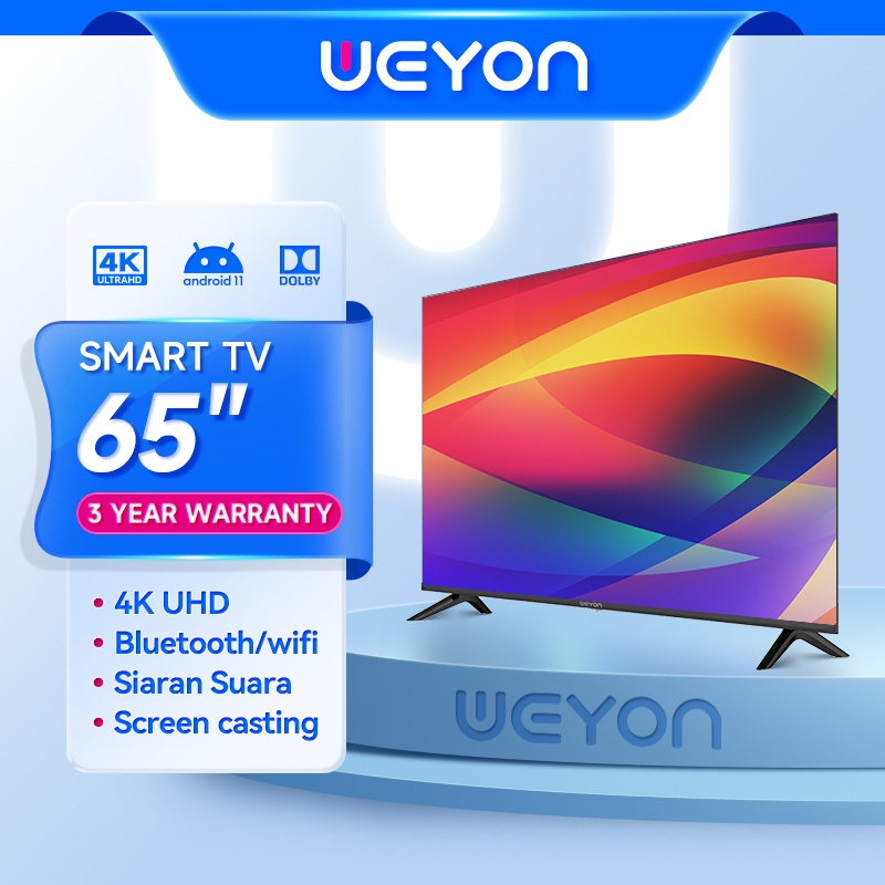 Jual Weyon Smart TV LED 50/55/65 Inch TV Android 11.0 4K UHD FHD TV ...