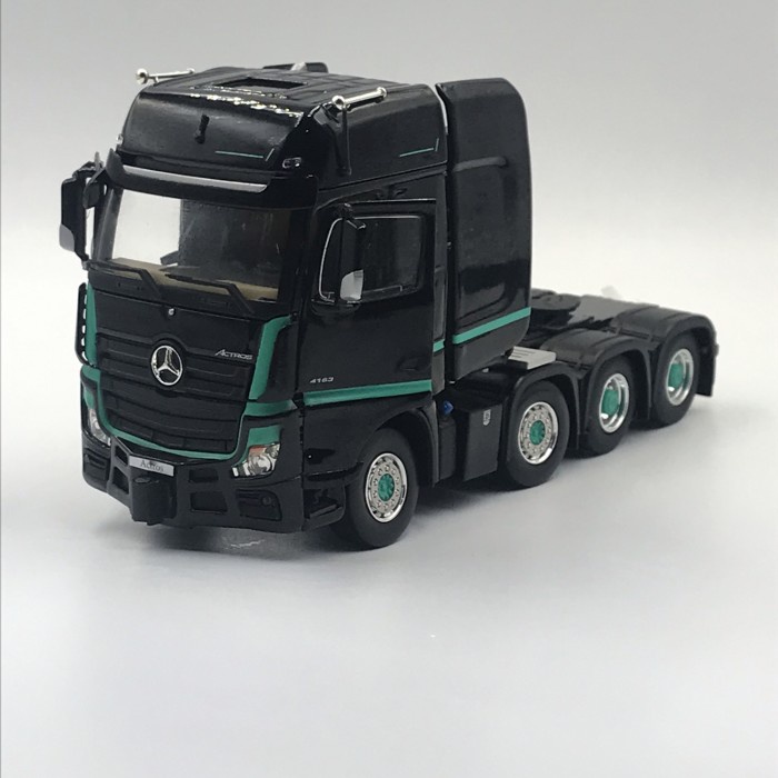 Jual Diecast Miniatur Truck Mercedes Benz Actros 1 Black edition IMC ...
