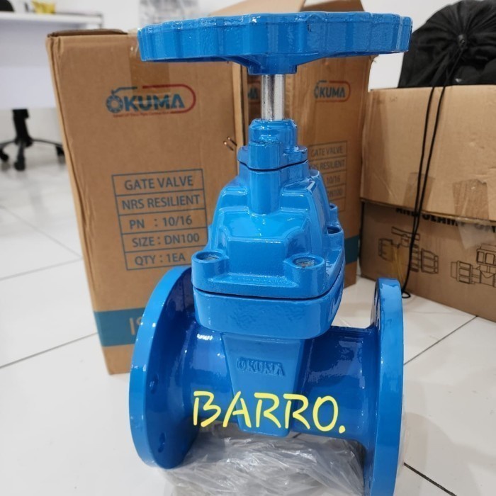 Jual Gate Valve 6" Inch DN 150 Resilient Ductile Iron Flange PN16 | Shopee Indonesia