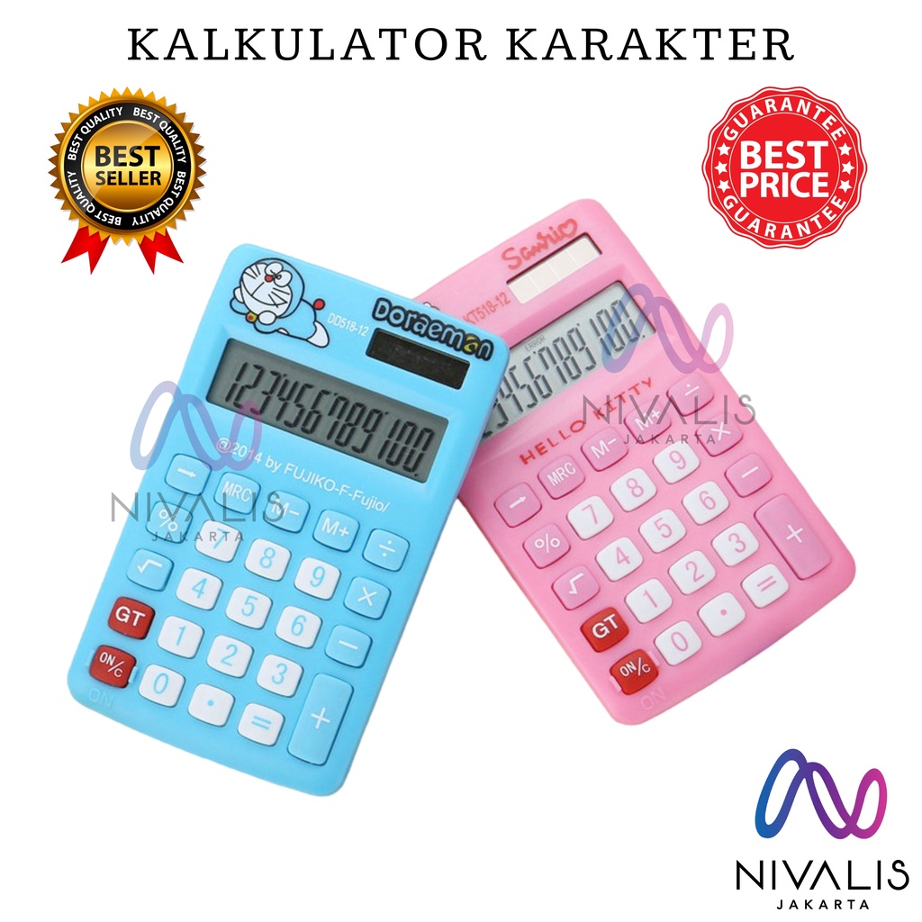 Jual NIVALIS JAKARTA KALKULATOR KARAKTER ANAK LUCU PORTABLE KALKULATOR ...