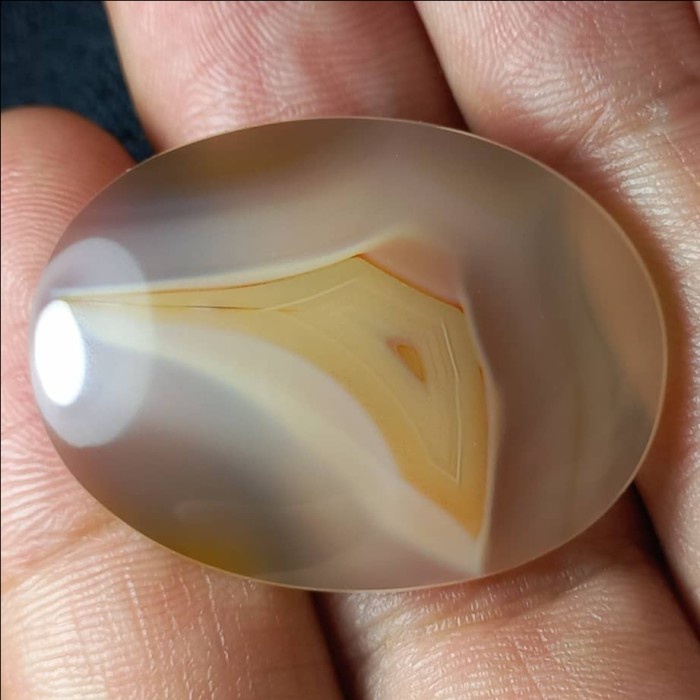 Jual Natural Batu Akik Kristal Motif Gambar Gunung Api Piramida Unik ...