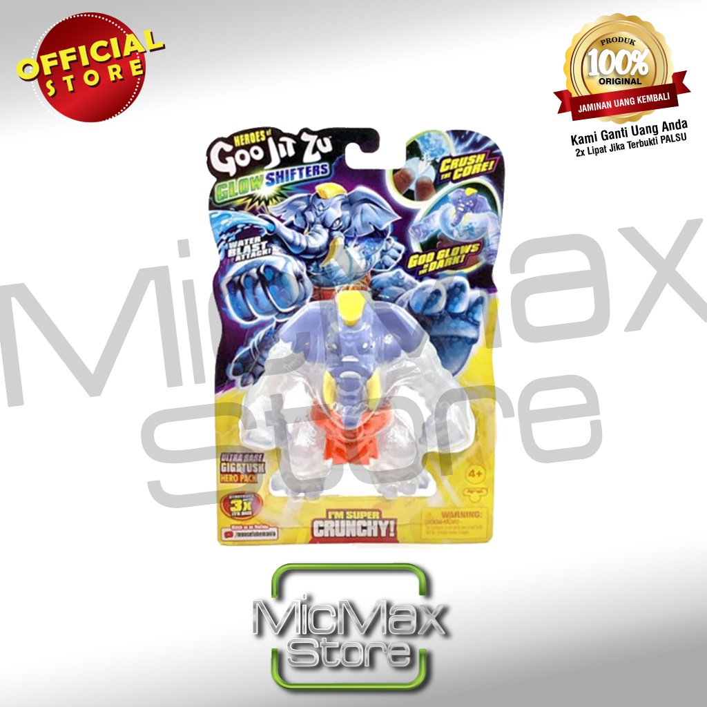 Jual Goo Jit Zu Glow Shifters Water Blast Attack Ultra Rare Gigatusk 42506 | Shopee Indonesia