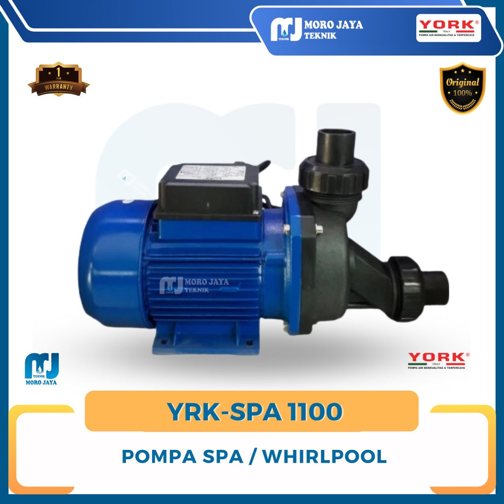 Jual Pompa Air Kolam Spa YRK SPA 1100 1.5 hp YORK WHIRPOOL PUMP 1100 ...