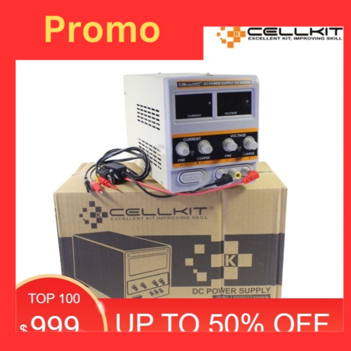 Jual POWER SUPPLY DIGITAL CELLKIT 3005DK 5A 30V TRAVO + KABEL | Shopee Indonesia