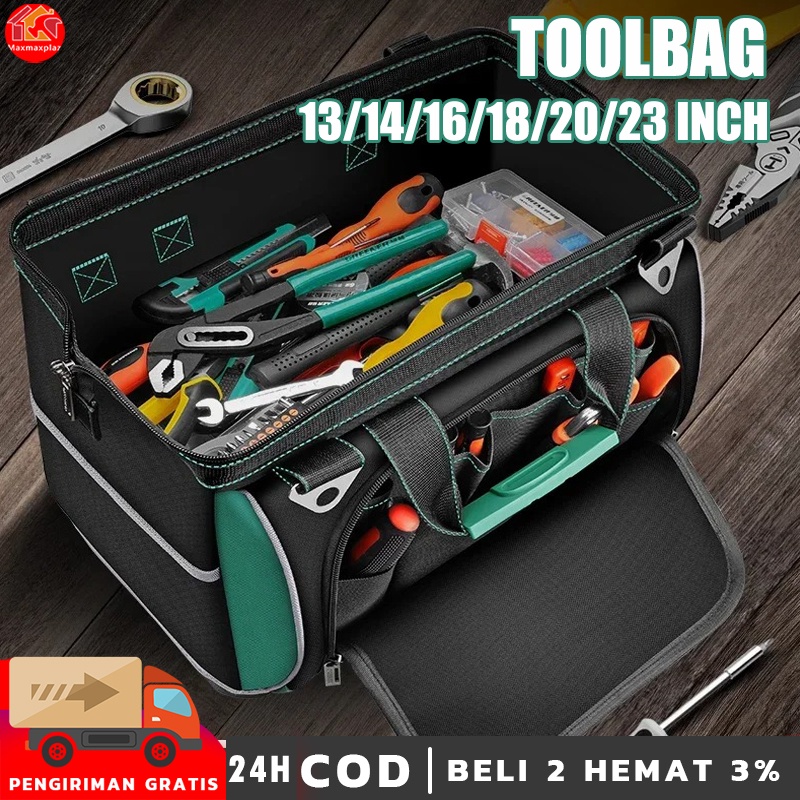 Jual GREENER tool bag perkakas besar 20/23 inch Kain Oxford Tebal Tas ...