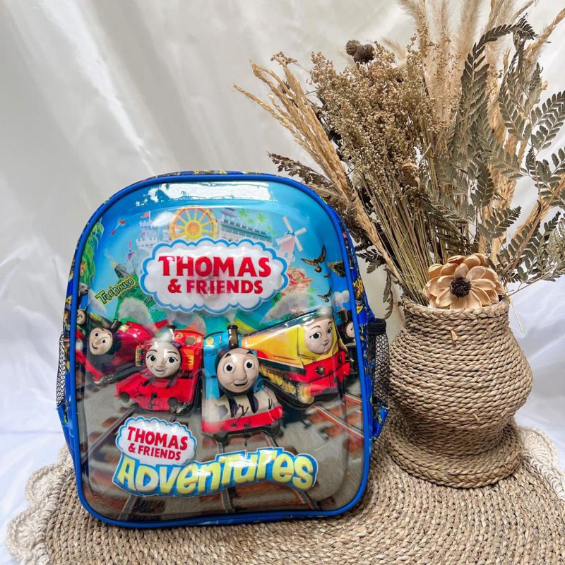 Jual Tas anak Paud TK SD karakter Thomas timbul ber LED | Shopee Indonesia