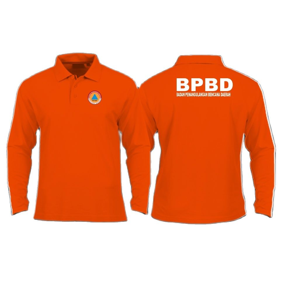 Jual Poloshirt Lengan Panjang BPBD Quality Premium Baju Kaos polo ...