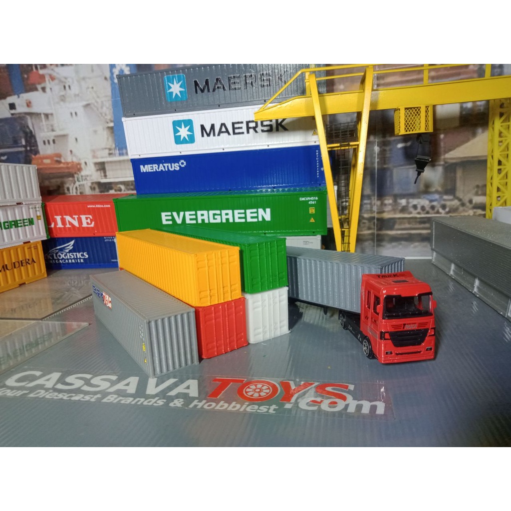 Jual Diecast Container Custom Gelombang polos scala 87 | Shopee Indonesia
