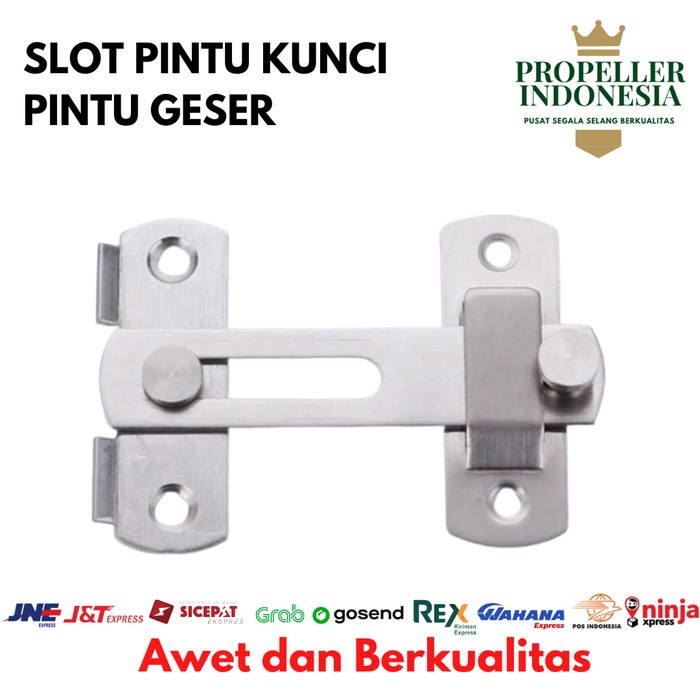 Jual Grendel Slot Pintu Sleeding Kunci Pintu Geser | Shopee Indonesia