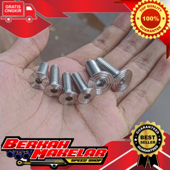 Jual BAUT L 12 STAINLESS STENLIS M8 CUSTOM SLIM TIPIS 2CM UNIVERSAL | Shopee Indonesia