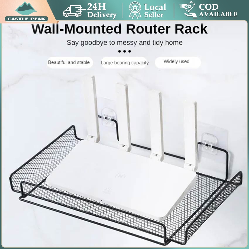 Jual Rak Penyimpanan Rak Router Tv Set Tempel Dinding Rak Wifi Nirkabel ...