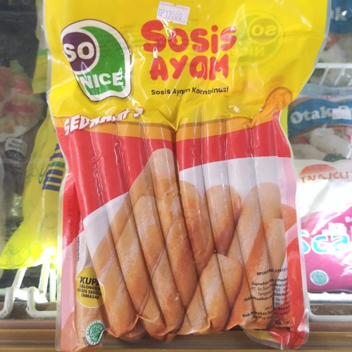 Jual sonice/ so nice sosis ayam sedaaap 500g | Shopee Indonesia