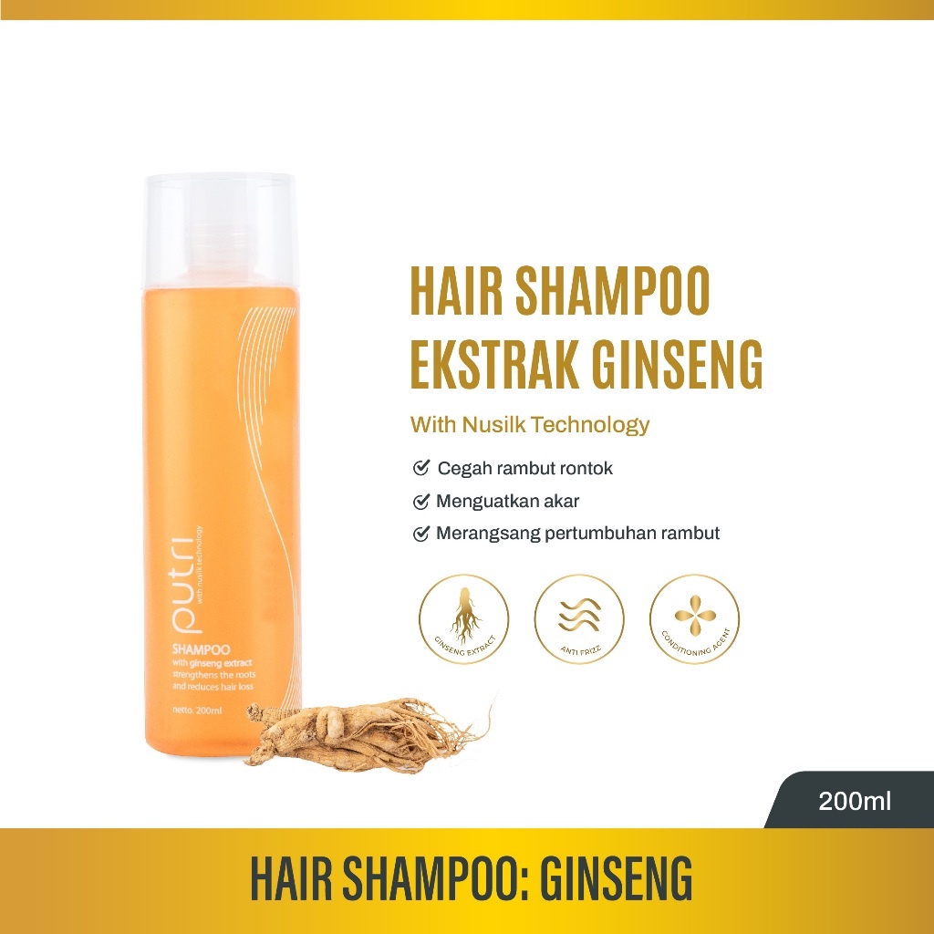 Jual Putri with Nusilk Technology Shampoo with Ginseng Extract 200ml - Standbo | Shopee Indonesia