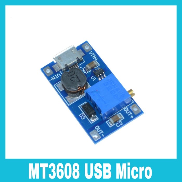 Jual MT3608 DC-DC Step UP Boost Module Converter USB Micro MT 3608 2A | Shopee Indonesia