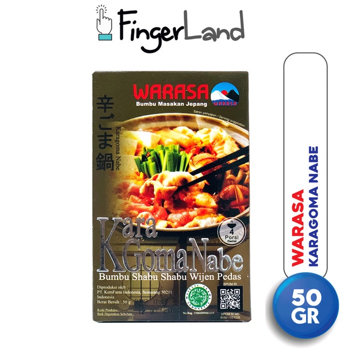Jual WARASA Karagoma Nabe 50 gram Bumbu Shabu Shabu Wijen Pedas ...