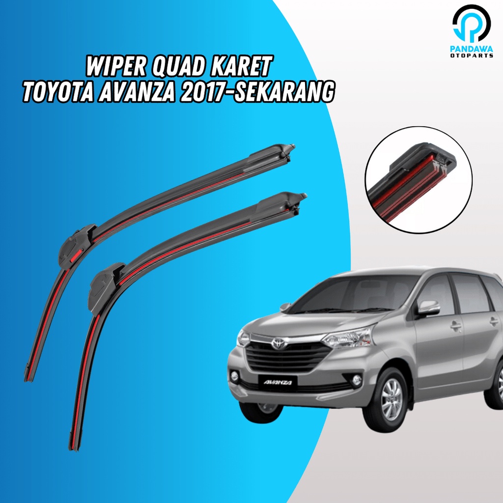 Jual Wiper Quad Blade Toyota Grand New Avanza 2017 - Sekarang / Wiper ...