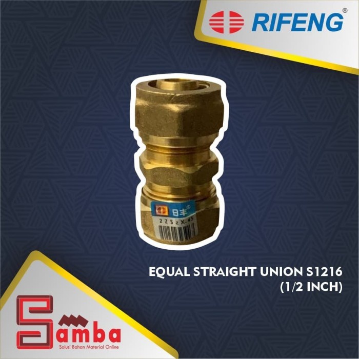 Jual [Terbaru] FITTING RIFENG / SOK SAMBUNG / EQUAL STRAIGHT UNION S1216 (1/2 INCH) | Shopee ...