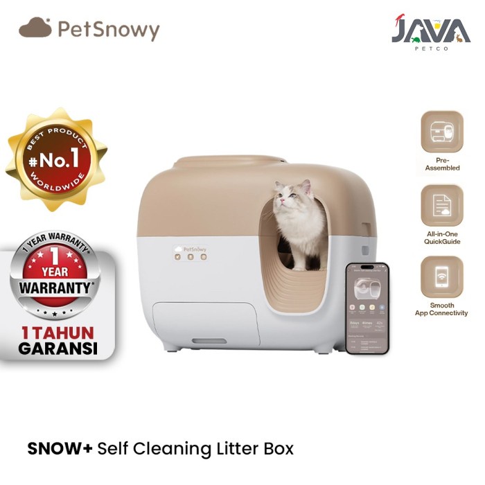Jual PETSNOWY Snow+ Self-Cleaning Litter Box/ Automatic Cat LItter Box ...