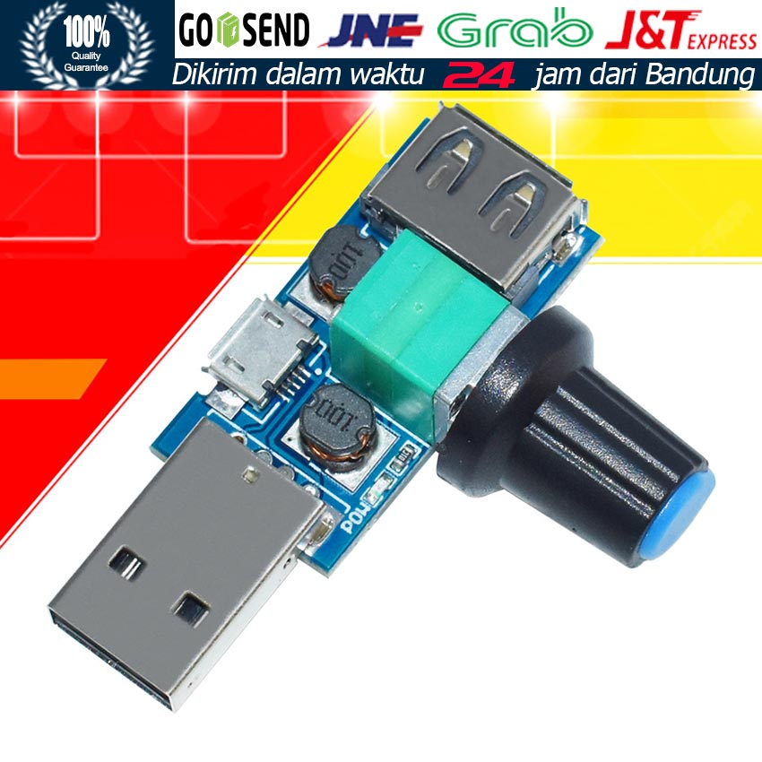 Jual USB Fan Speed Controller 4V-12V DC 5W Power Pengatur Kecepatan ...