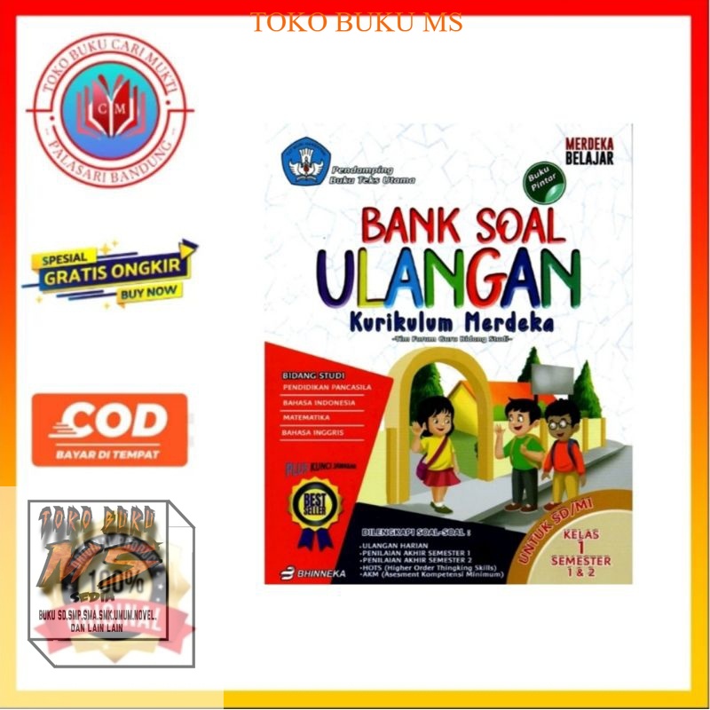 Jual Buku Pintar Bank Soal Ulangan Untuk SD/MI Kelas 1.2.3.4.5.6.Plus Kunci Jawaban Kurikulum ...