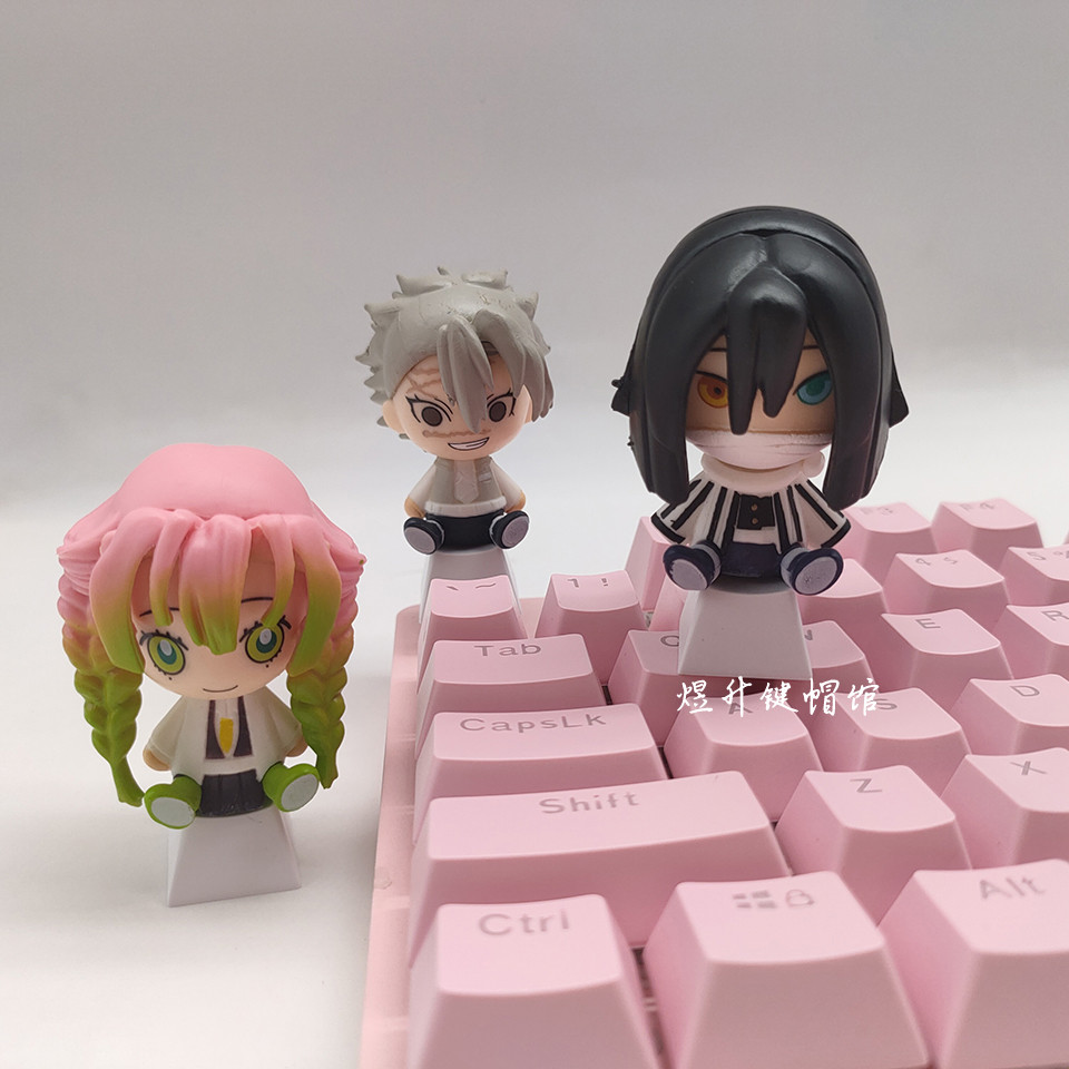 Jual R4 Anime Demon Slayer Keycaps Mechanical Keyboard Decoration ...