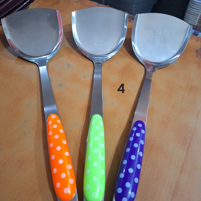Jual sendok goreng / spatula / sotil / sodet stainless tebal | Shopee ...