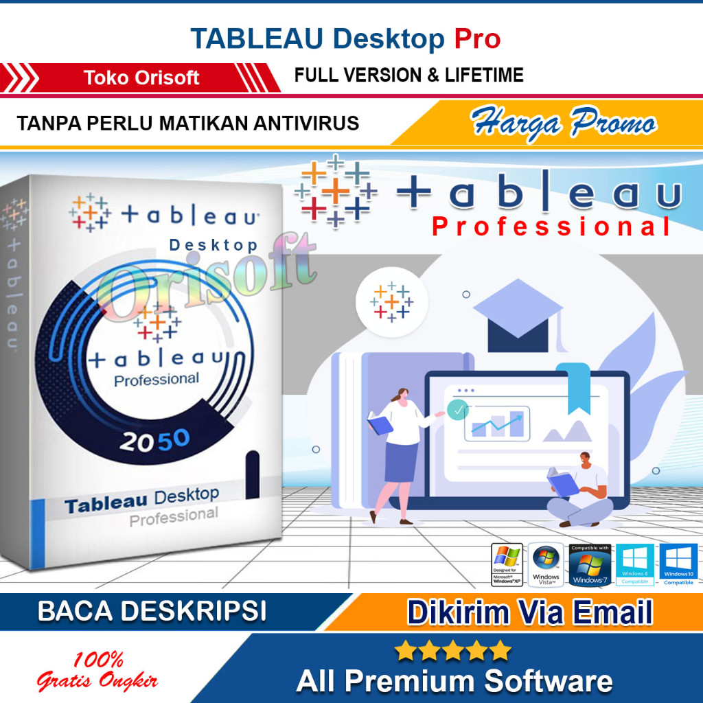 Jual Tableau Desktop Pro v23 Terbaru 2023 Full Version Lifetime ...